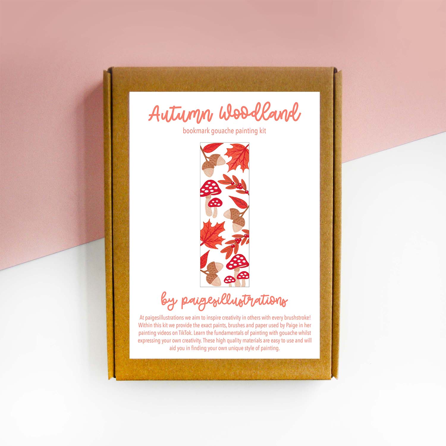 Autumn Woodland - Bookmark Gouache Painting Kit – paigesillustrations